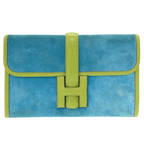 Hermes | Bags | Hermes Jige Mini Dobris Chevre Anis Green Turquoise J ...